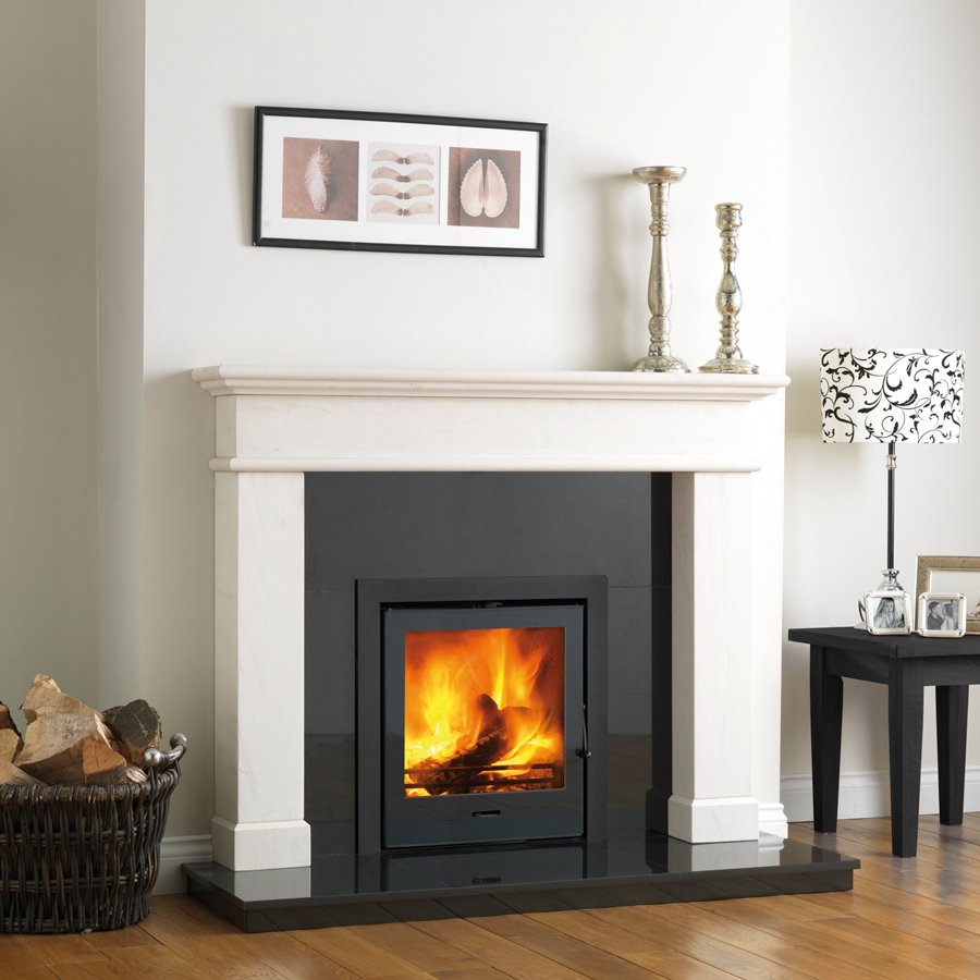 Charlton & Jenrick Balmoral Portuguese Limestone Complete Fireplace ...